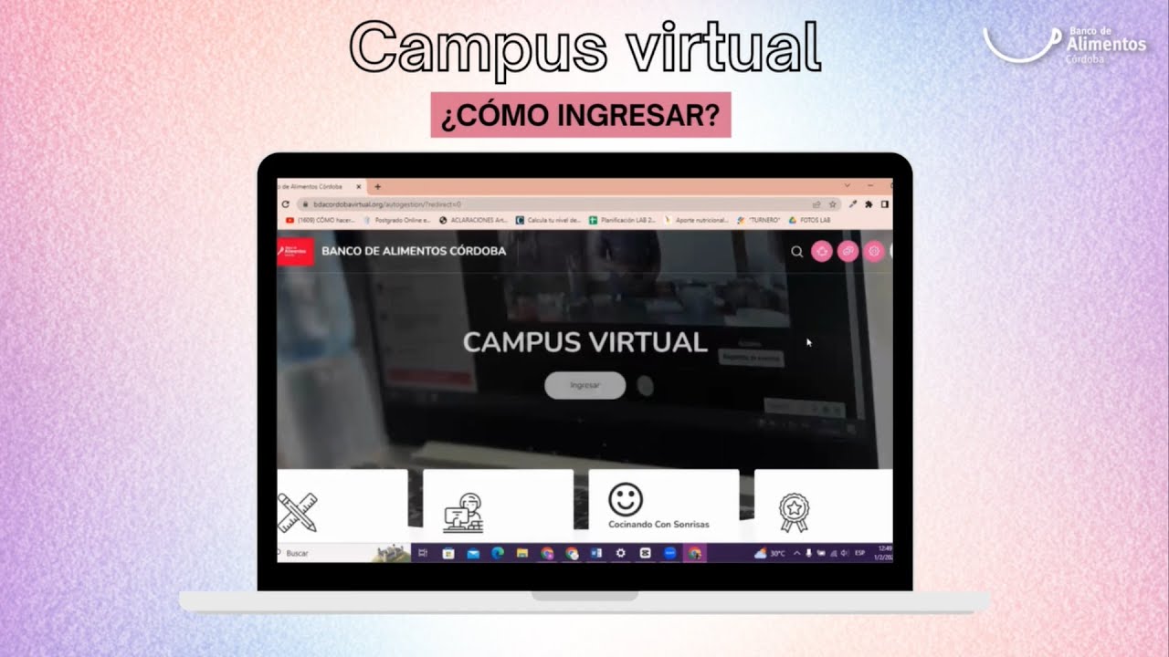 Tutorial Ingreso Al Campus Virtual Youtube