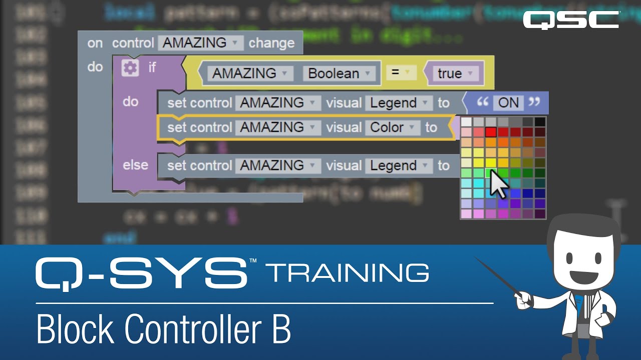 Q Sys Control 101 Block Controller B Ge Youtube