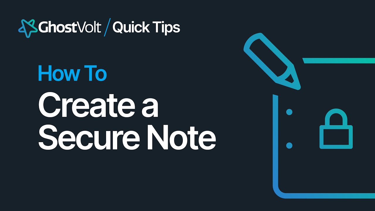 Creating Secure Notes Youtube