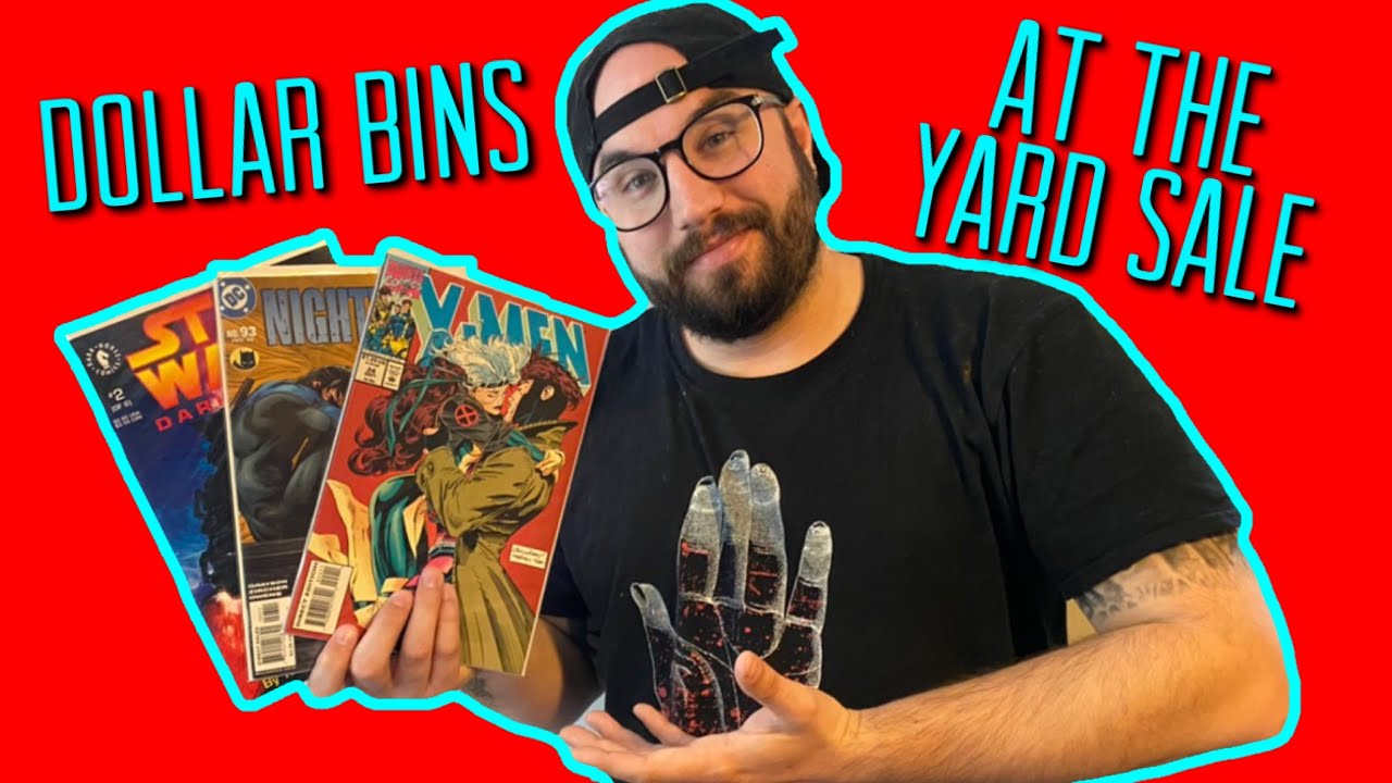 Dollar Bin Digging At A Yard Sale Cheap Key Comic Books Youtube