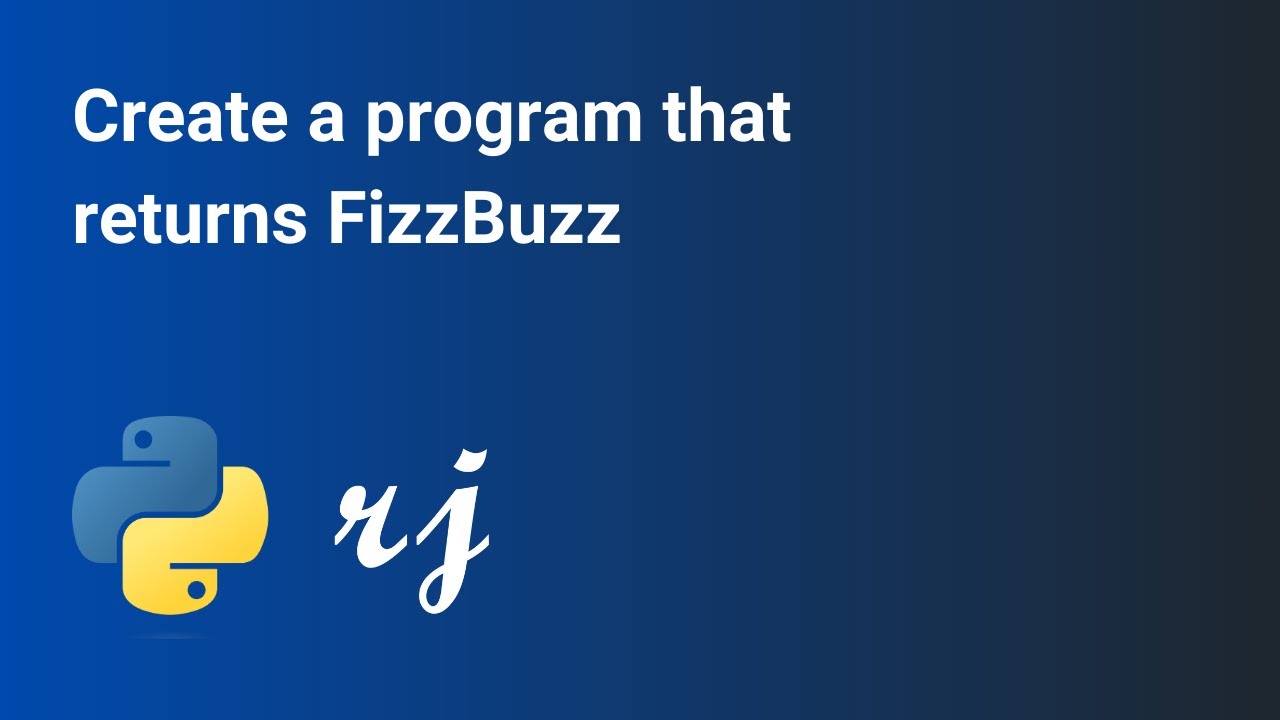 Return Fizzbuzz Python Code Youtube