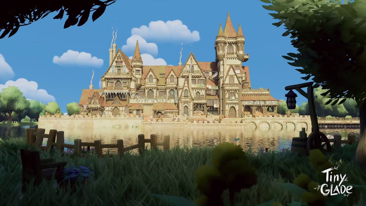 Tiny Glade Timelapse Medieval Market Youtube