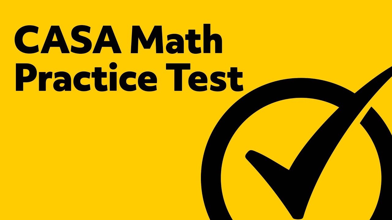 Casa Exam Math 035 Practice Test Youtube