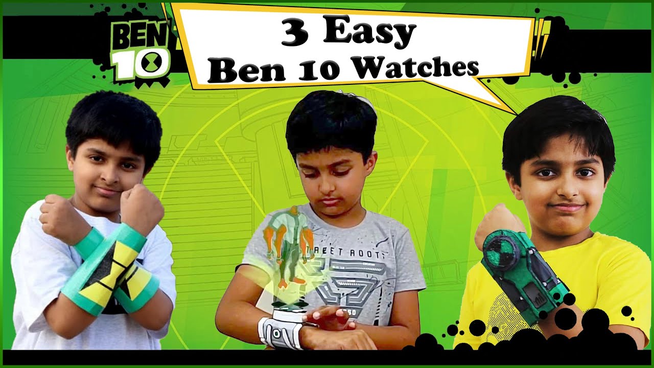 How To Make 3 Easy Ben 10 Watches Diy With Cardboard And Paper Easy