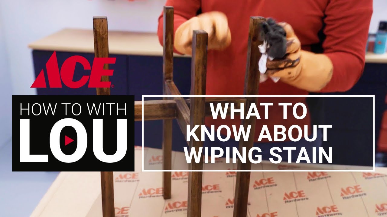 What To Know About Wiping Stain Ace Hardware Youtube