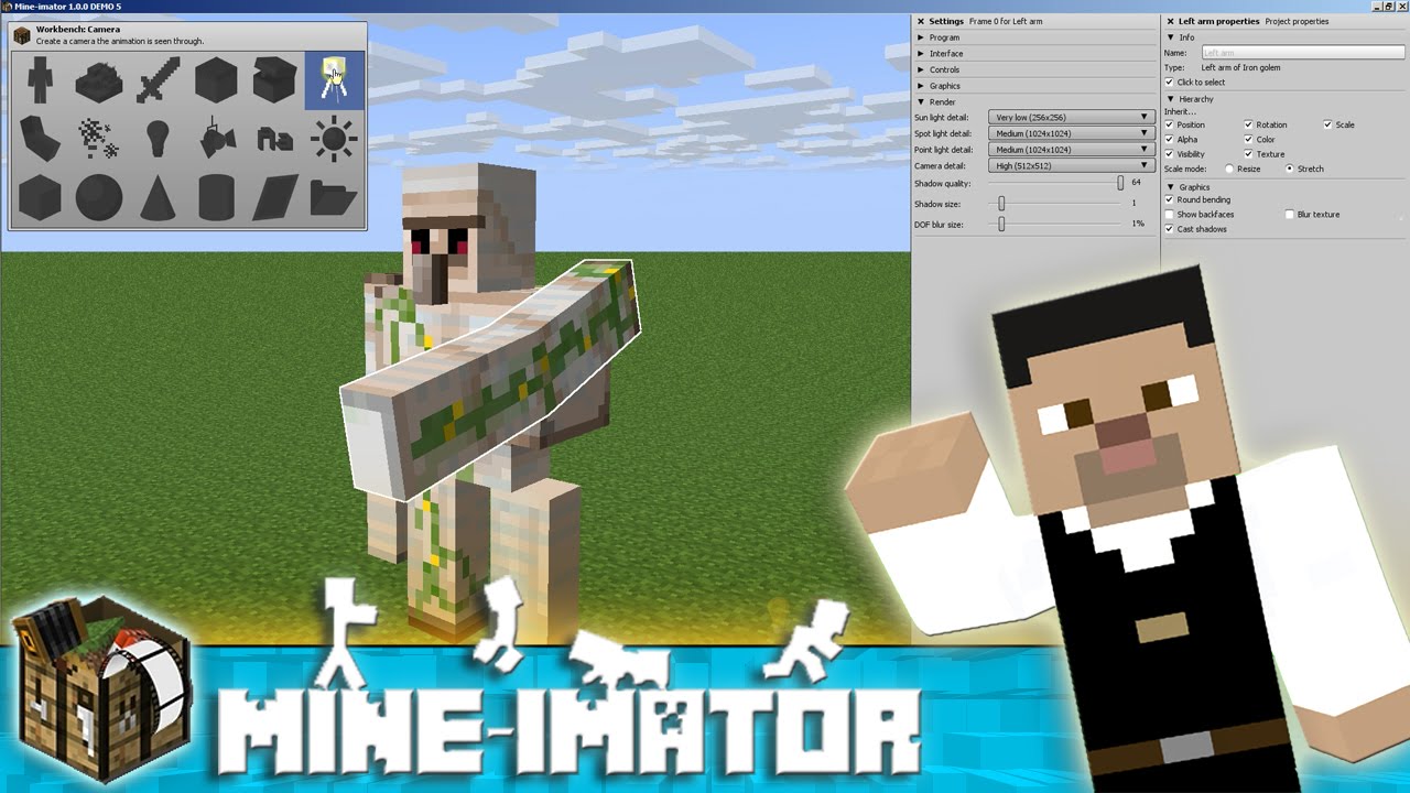 Mine Imator Tutorial The Interface How To Use Mine Imator 1 Youtube
