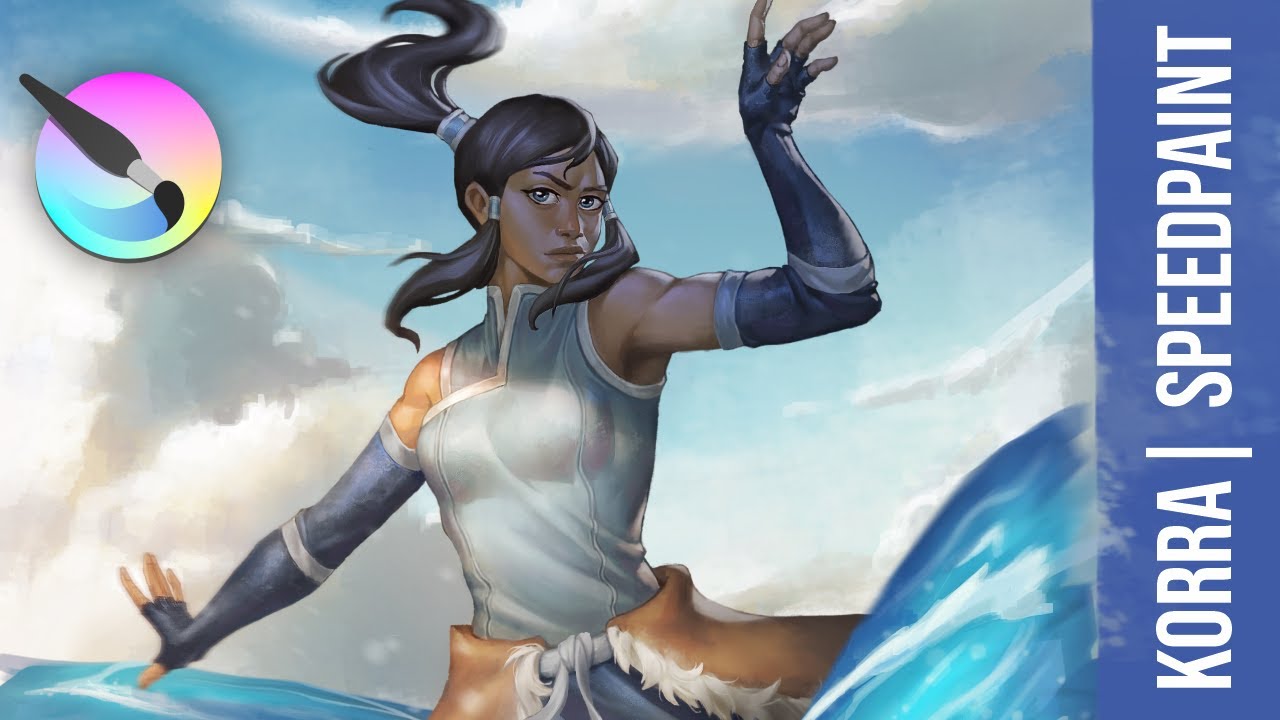 Avatar Korra Fanart Digital Art Speedpaint Digital Painting Krita