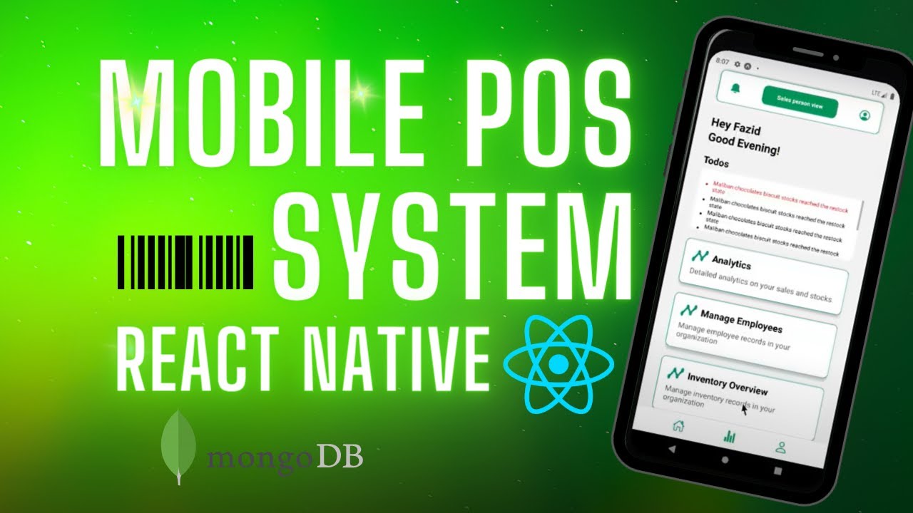 Mobile Pos System React Native Full App Youtube