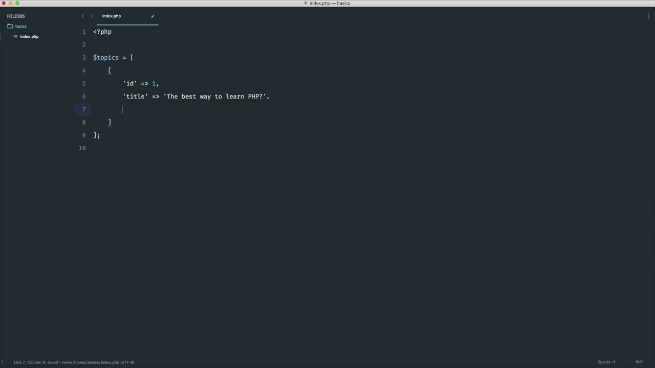 Php Basics Looping The Foreach Loop 21 35 Youtube