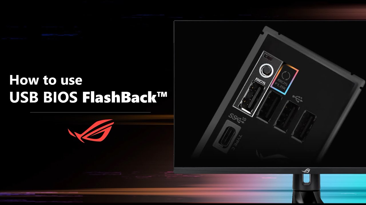How To Use Usb Bios Flashback邃 Asus Support Youtube