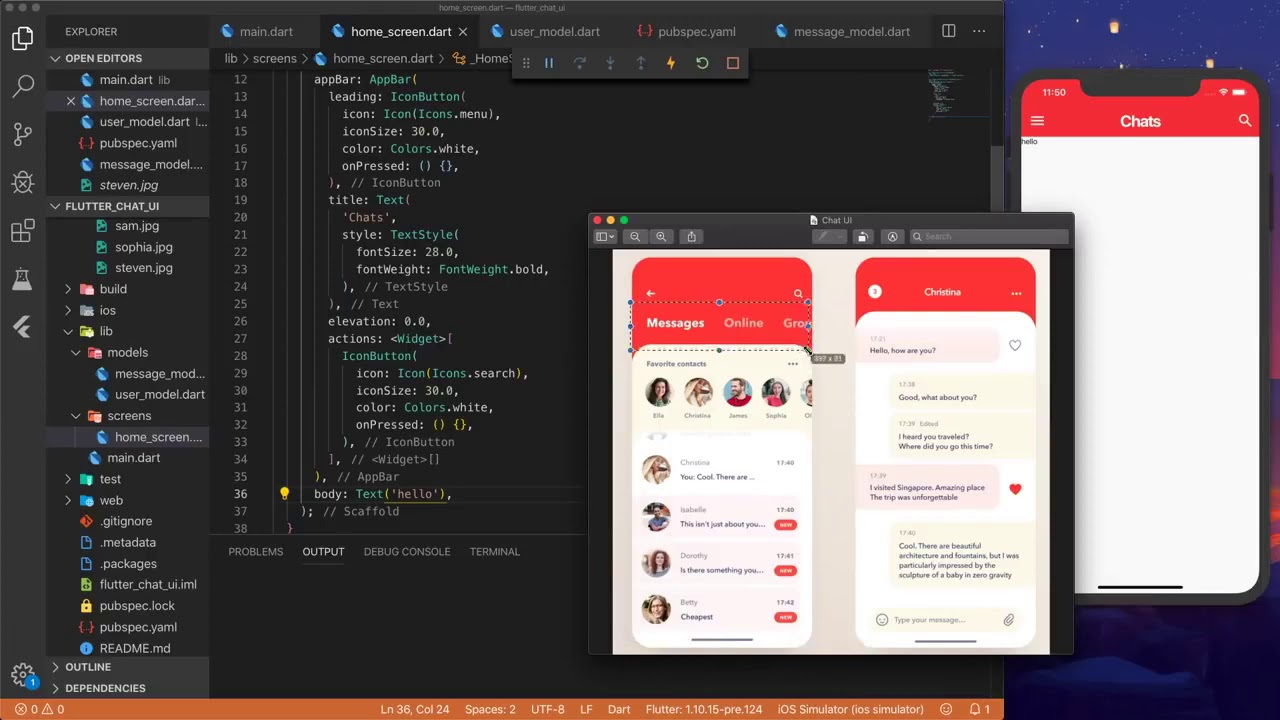 Flutter Chat Ui Tutorial Apps From Scratch Youtube