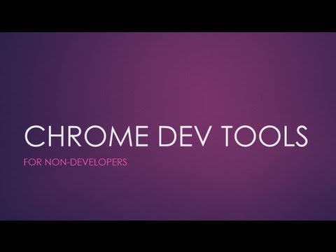 Chrome Developer Tools Video Tutorial Youtube