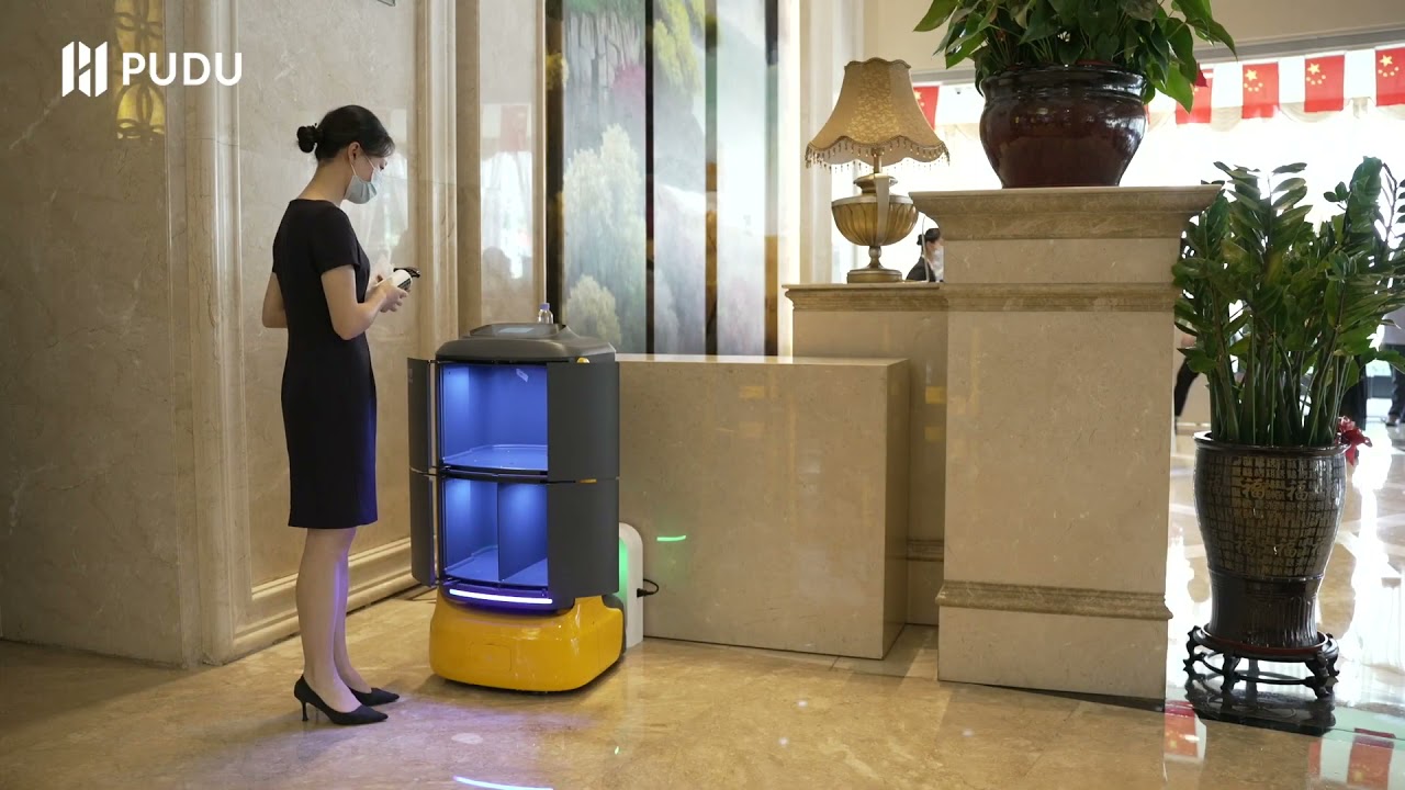How Does Room Service Flashbot Robot Work In Hotel Youtube
