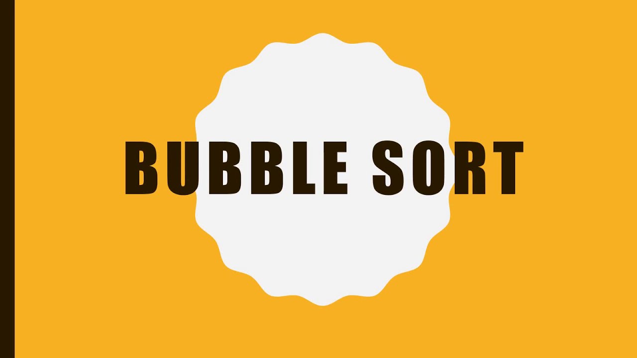 Bubble Sort Quick Animation Youtube