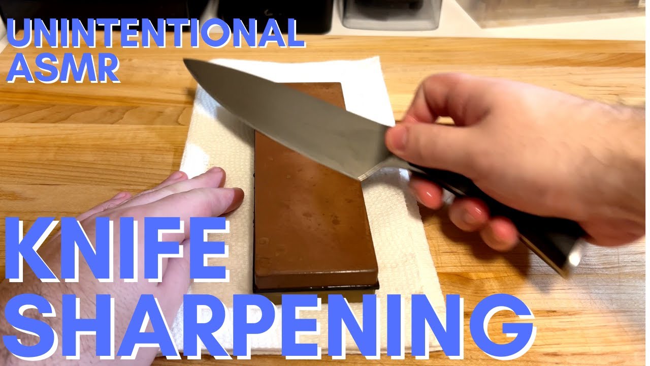 How I Sharpen My Knives Unintentional Asmr Youtube