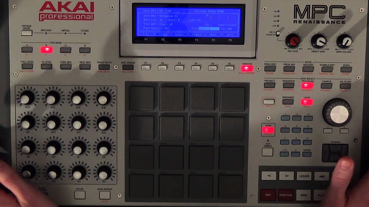 Akai Mpc Renaissance In Action Youtube