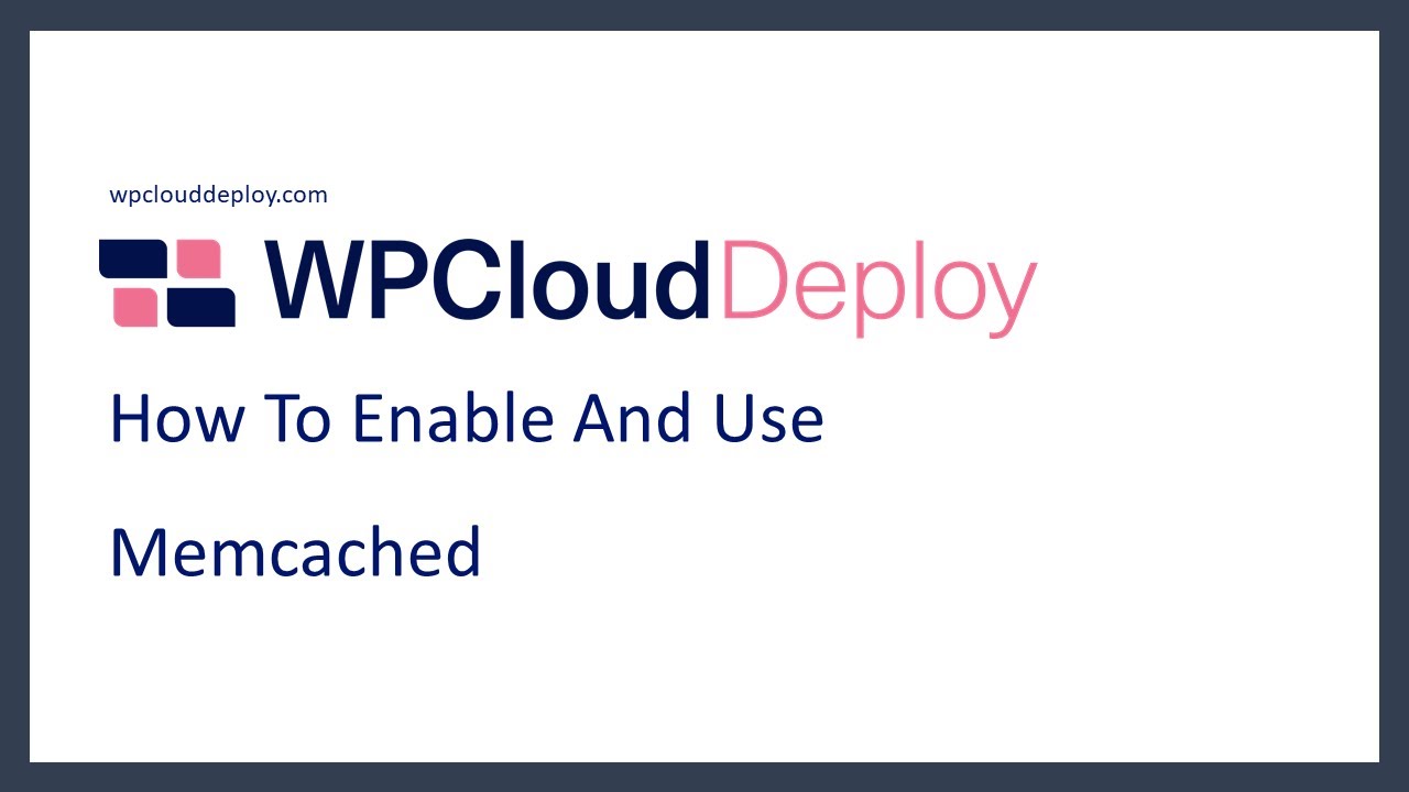 How To Enable And Use Memcached Youtube
