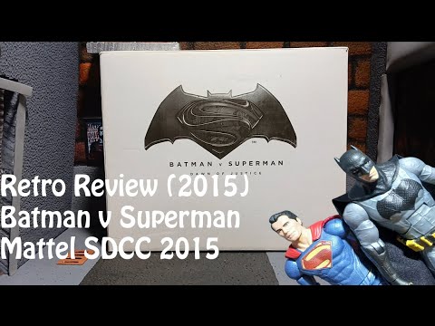 Review Retro Batman V Superman Sdcc 2015 Mattel Youtube