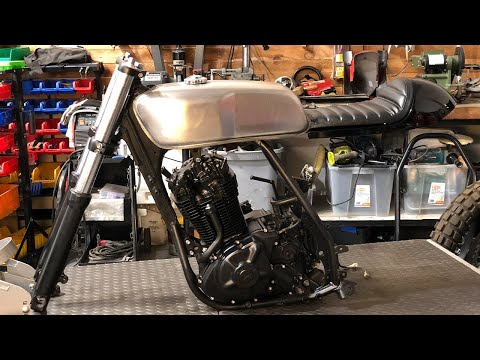 Suzuki Dr650 Cafe Racer Custom Timelapse Build Youtube
