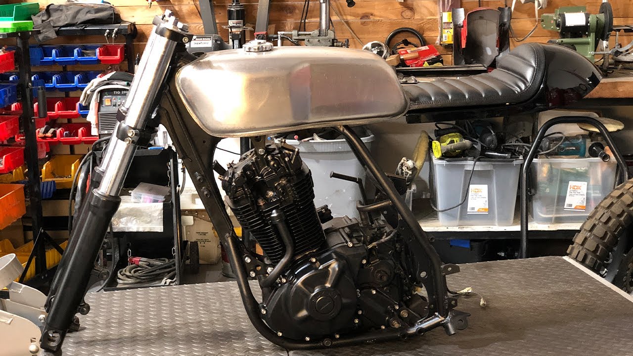 Suzuki Dr650 Cafe Racer Custom Timelapse Build Youtube