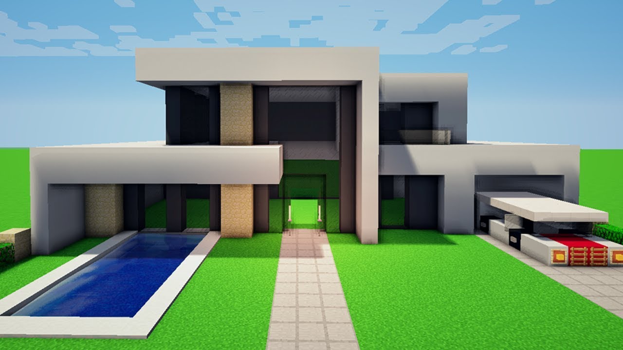 Minecraft Construindo Uma Casa Moderna 10 Youtube