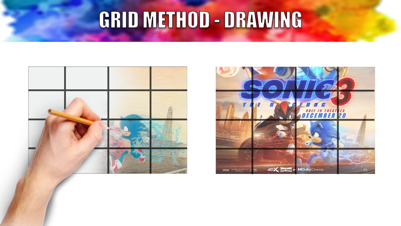 What Is The Grid Method Drawing Lesson Youtube