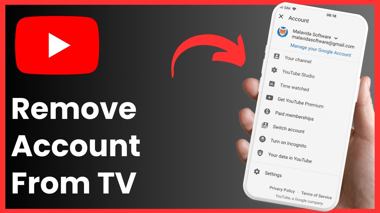 How To Remove Account From Tv Youtube
