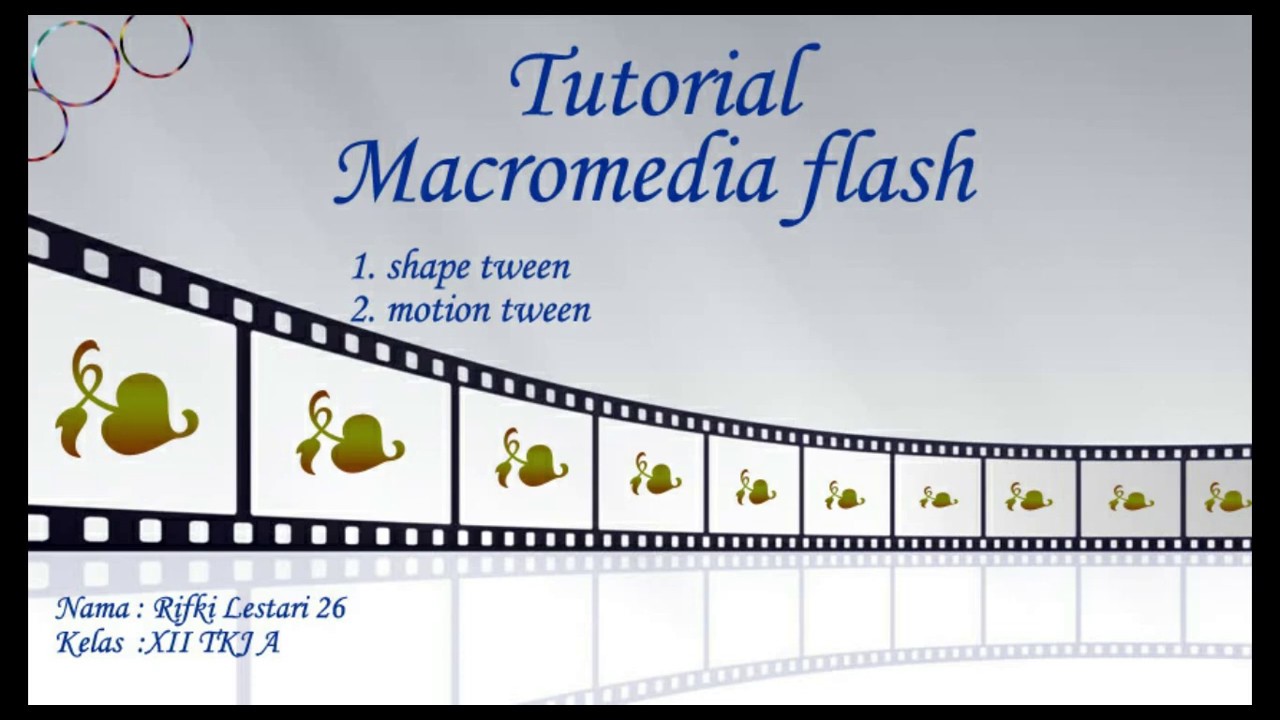 Shape Dan Motion Tween Dengan Macromedia Flash Youtube