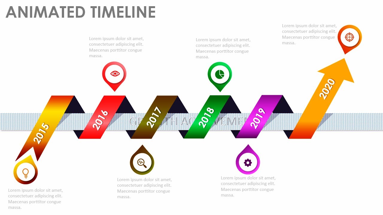 Animated Powerpoint Timeline Slide Design Tutorial Kyfiko