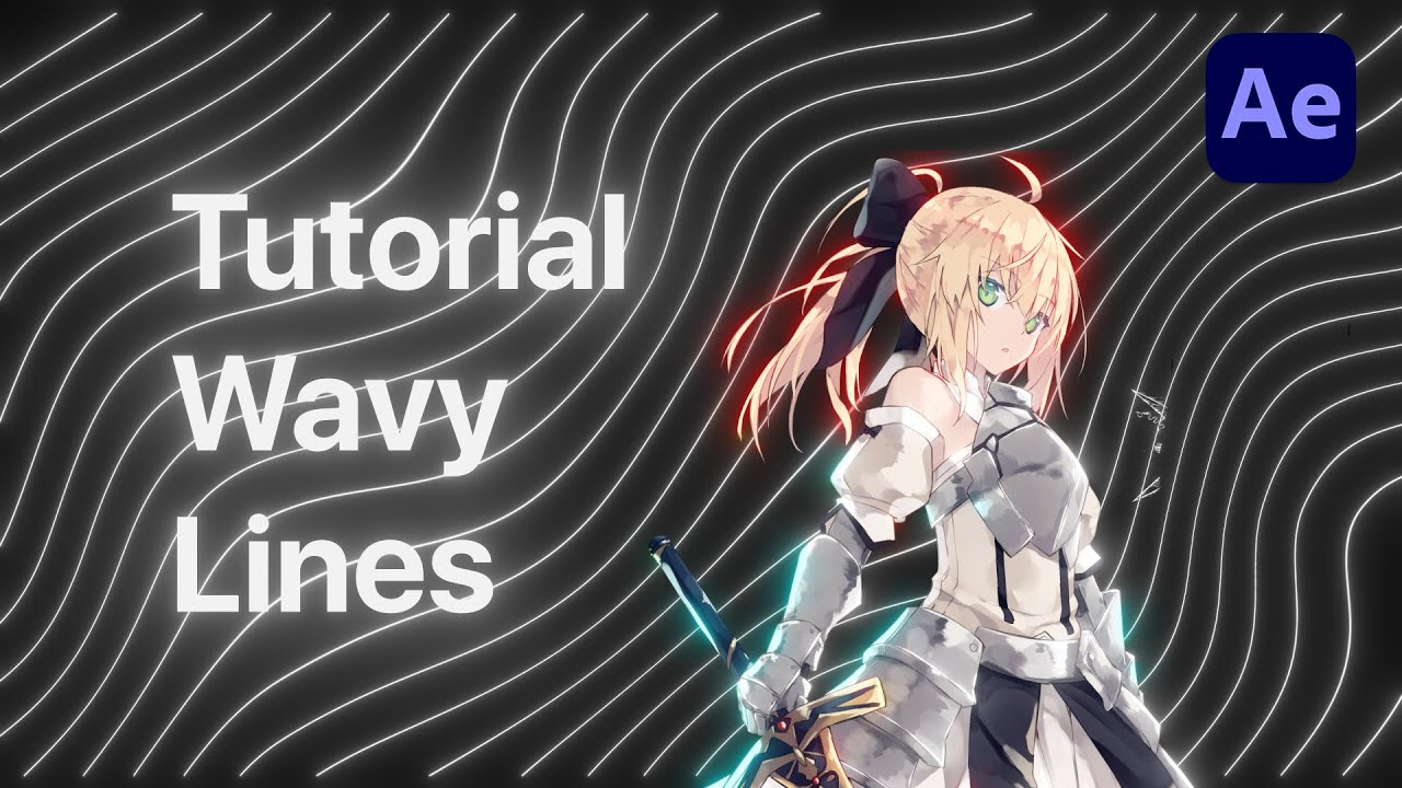 After Effect Tutorial Wavy Lines Motion Graphics Youtube