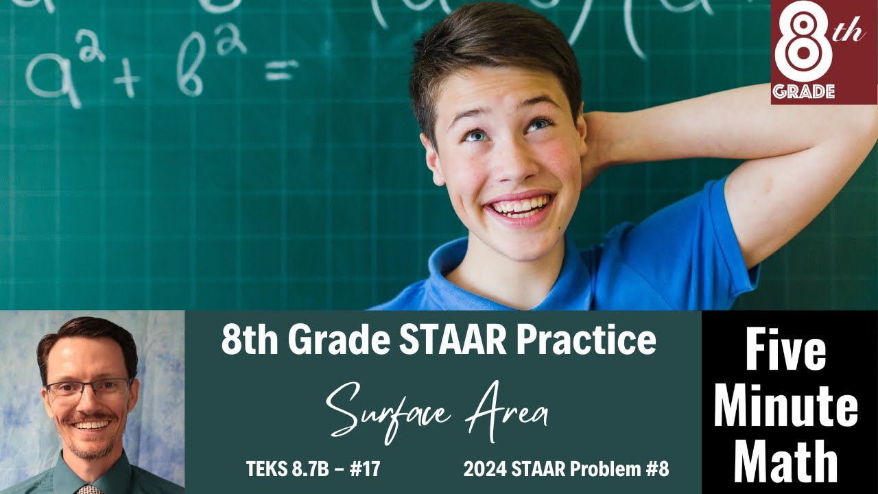 8th Grade Staar Practice Surface Area 8 7b 17 Youtube