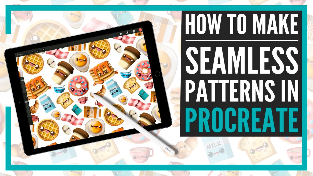 How To Make Seamless Patterns In Procreate Easy Youtube