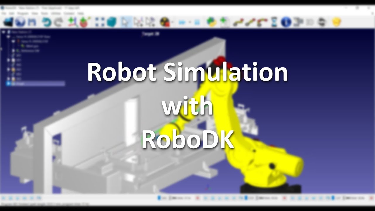 Robot Simulation With Robodk Youtube