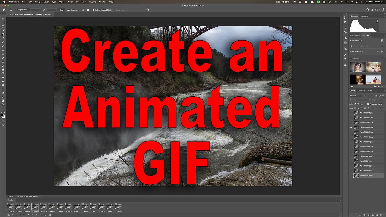 How To Create An Animated Gif In Photoshop Youtube