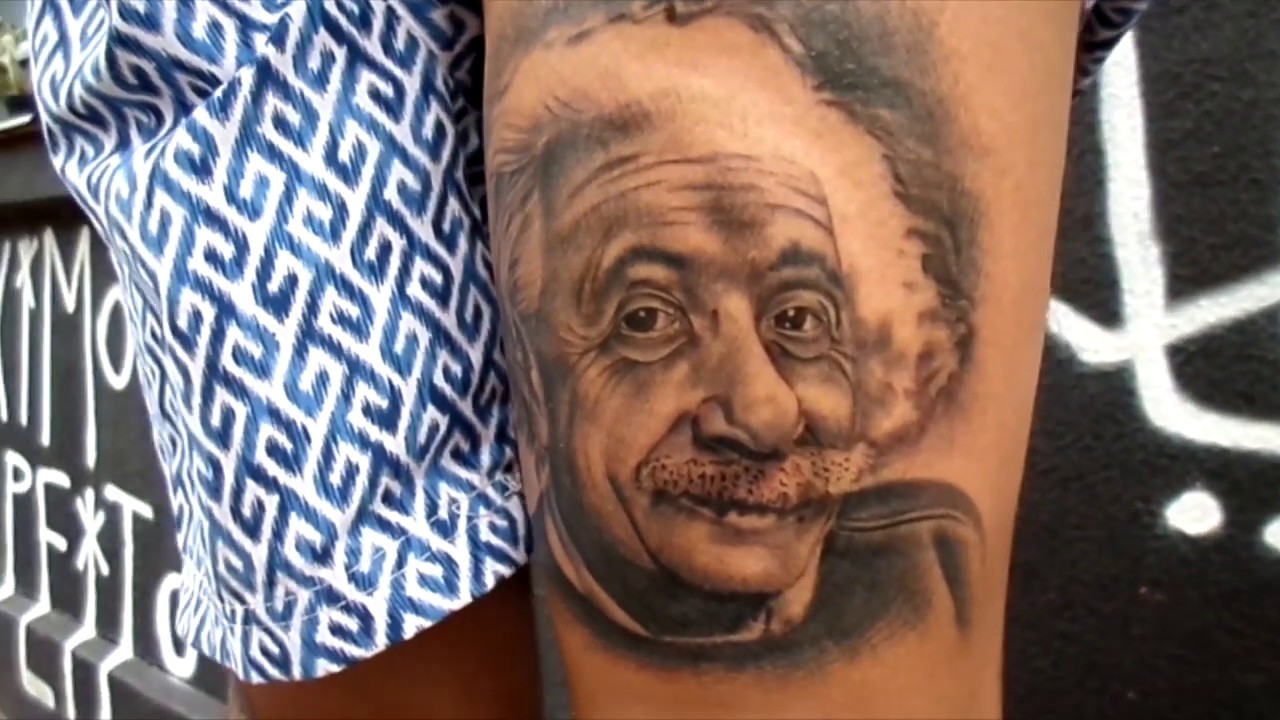 Tattoo Timelapse Albert Einstein Tnt01 Youtube