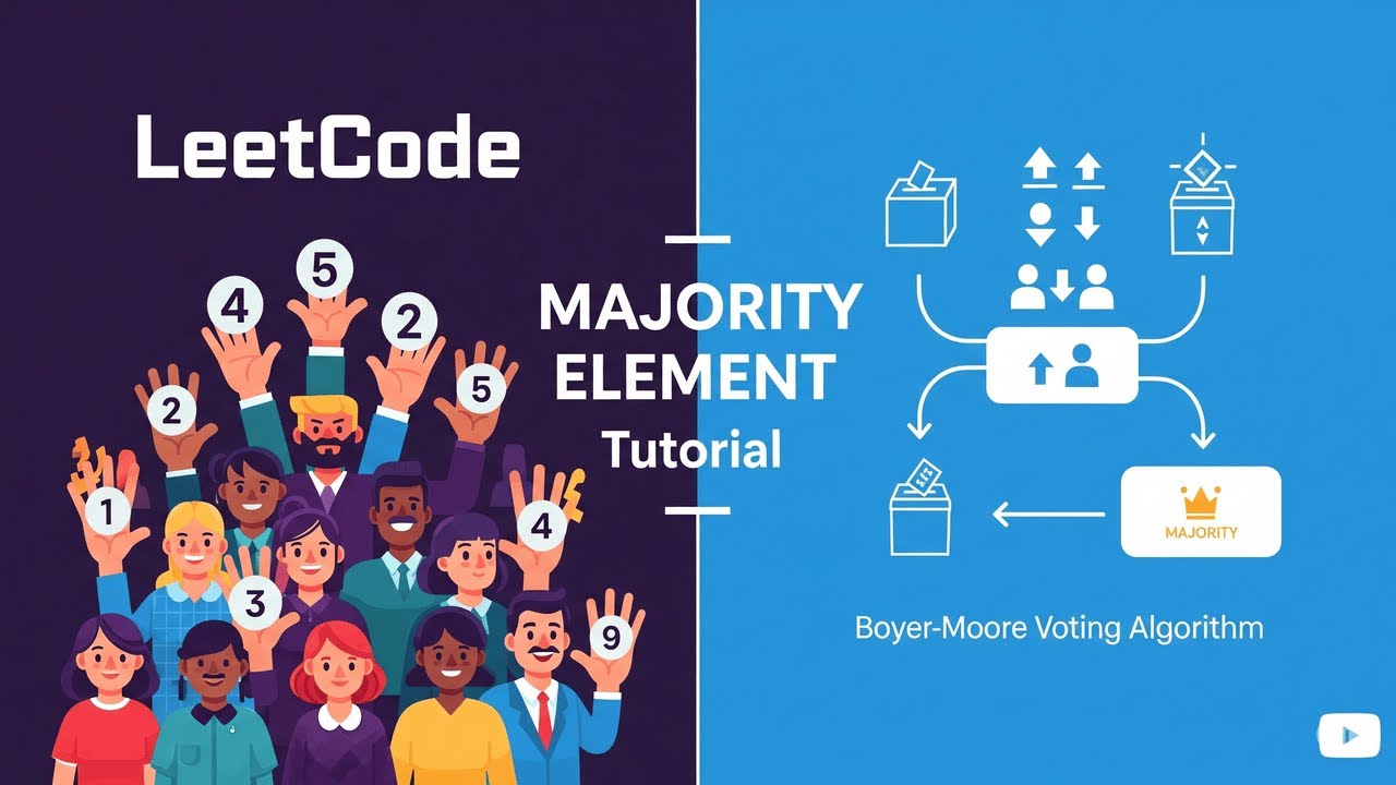 Leetcode 169 Majority Element Explained Boyer Moore Voting Algorithm