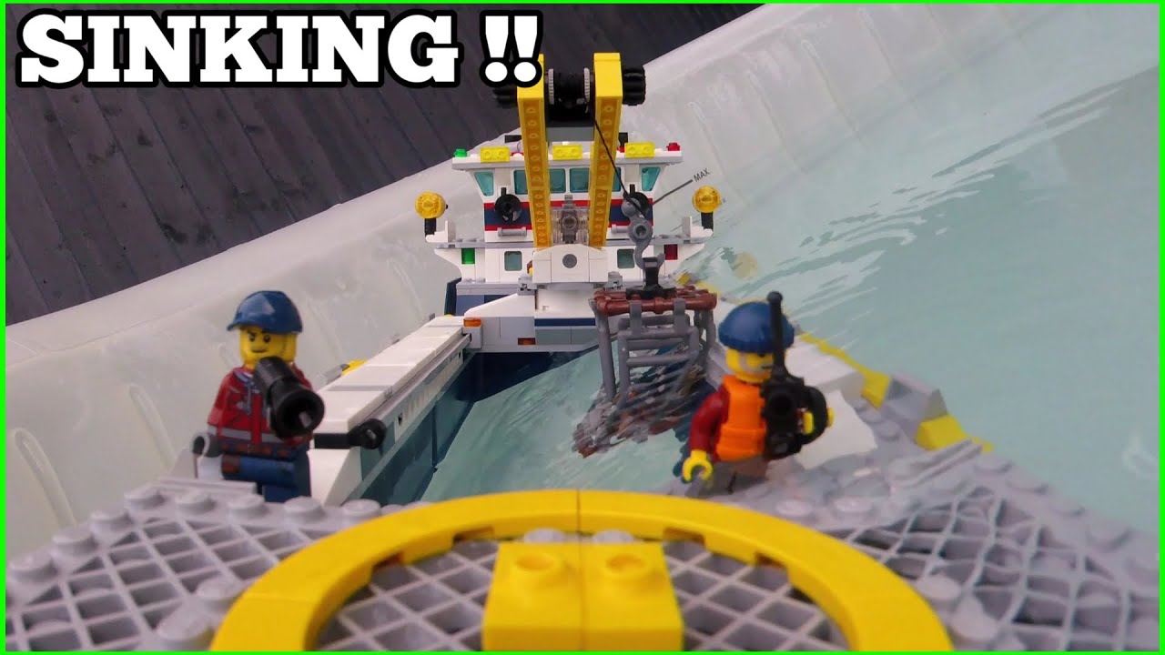 Lego Boat Sinking Go Pro Youtube