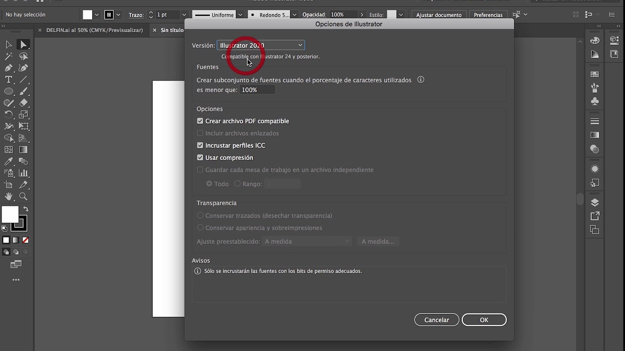 Adobe Illustrator 2020 Guardar Archivo Youtube
