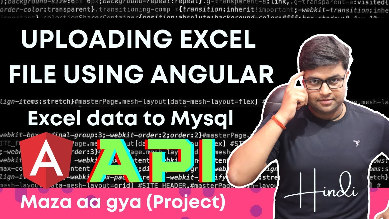 рџ ґuploading Excel File Using Angular Hindi Youtube