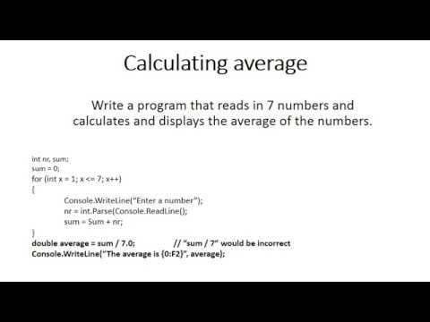 Calculating Average Youtube