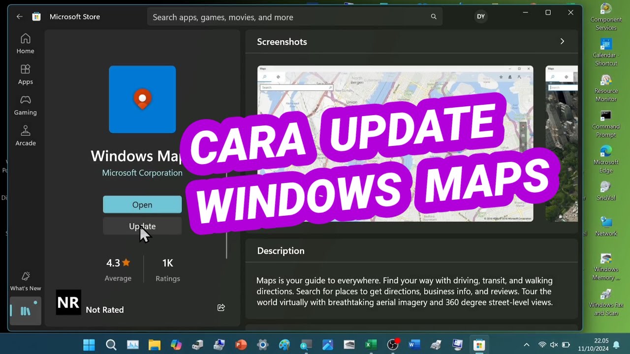 Tutorial Update Windows Maps Di Komputer Laptop Windows 11 Youtube
