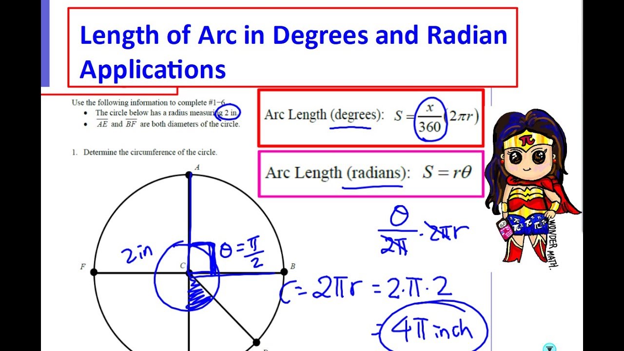 Arc Length Formula And Applications Youtube