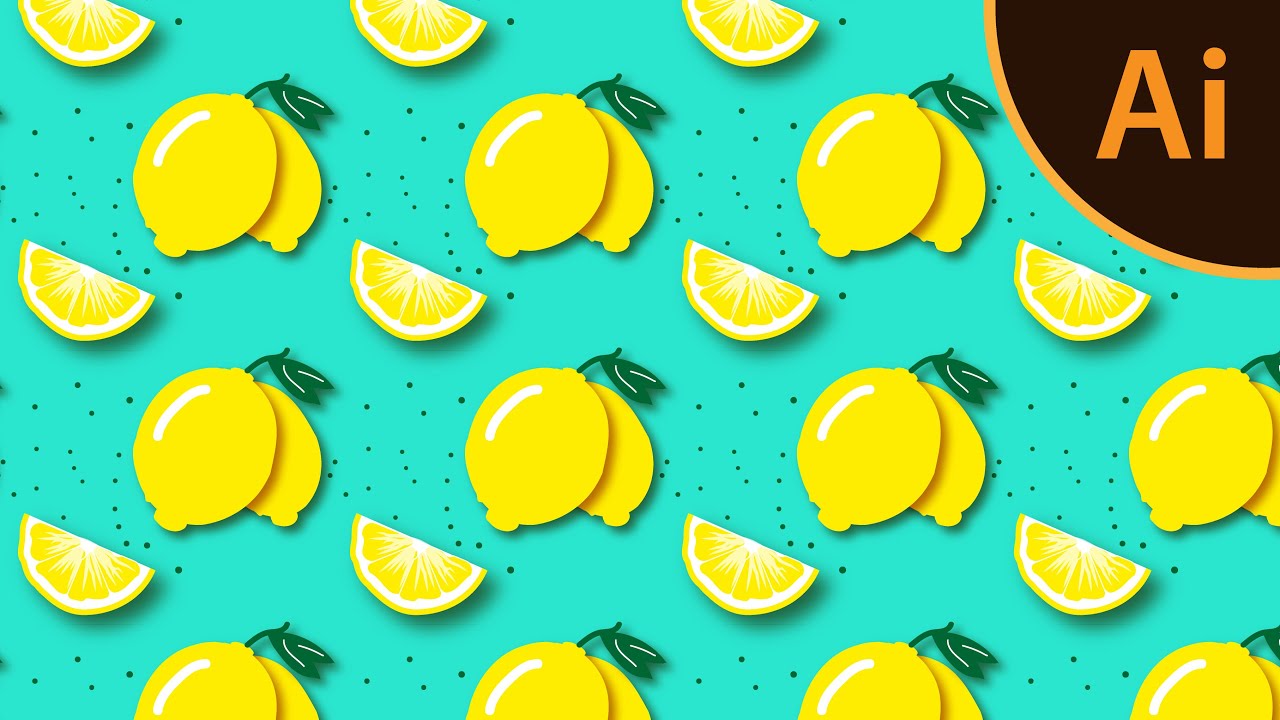 Geometric Fruit Pattern In Adobe Illustrator Youtube
