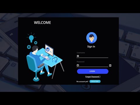 Login Page Using Python Tkinter Professional Modern Gui Part 2