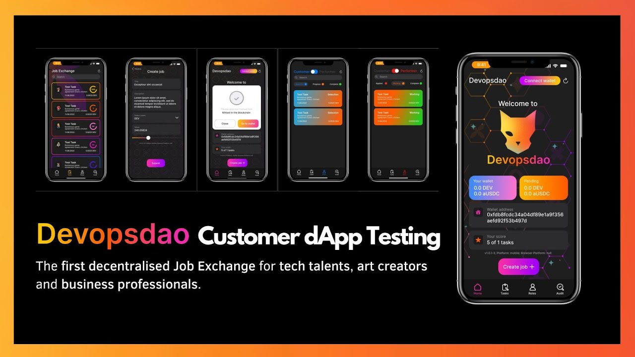 Devopsdao Dodao Dev Dapp Testing Customer Role Nov 2022 Youtube