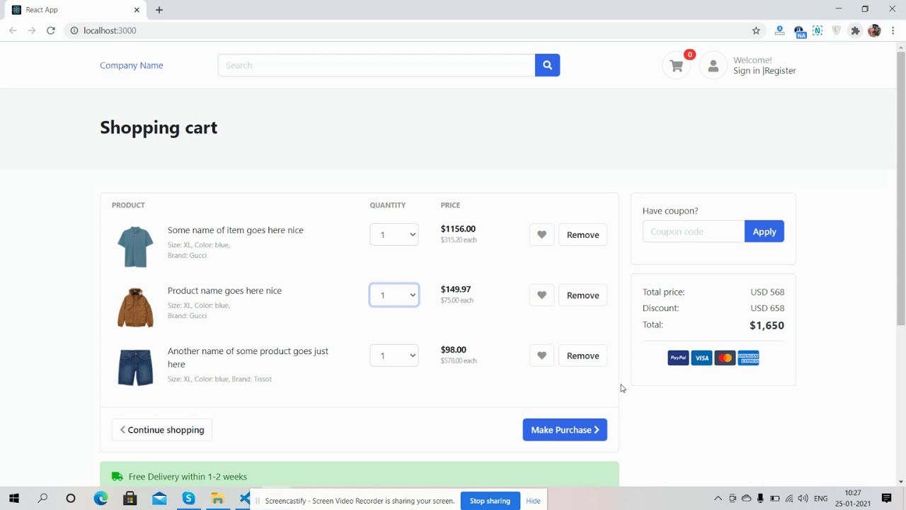 Shopping Cart Example Using React Js At Keith Maxey Blog