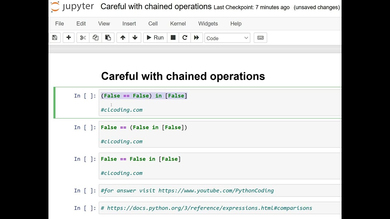 Day 114 Careful With Chained Operations In Python Youtube
