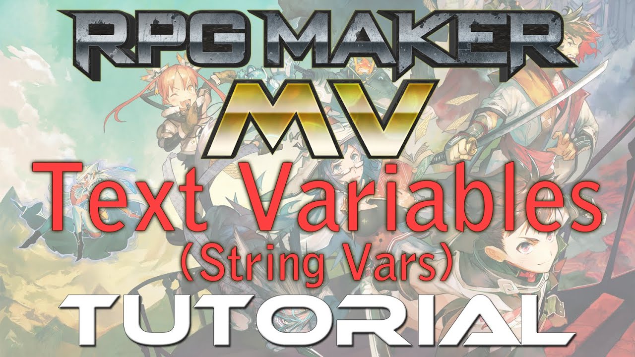 Rpg Maker Mv Tutorial Text Variables Youtube