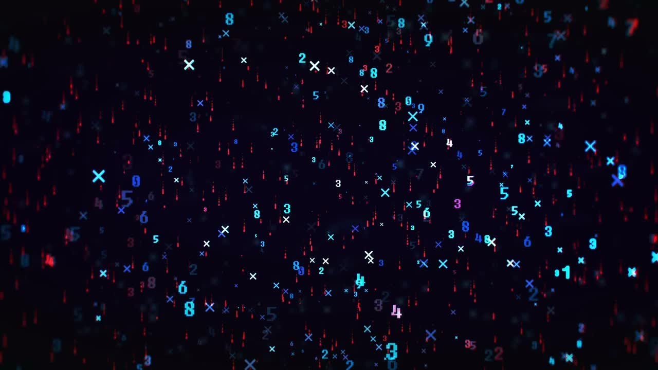 Digital Code Slow Stream Stock Motion Graphics Youtube