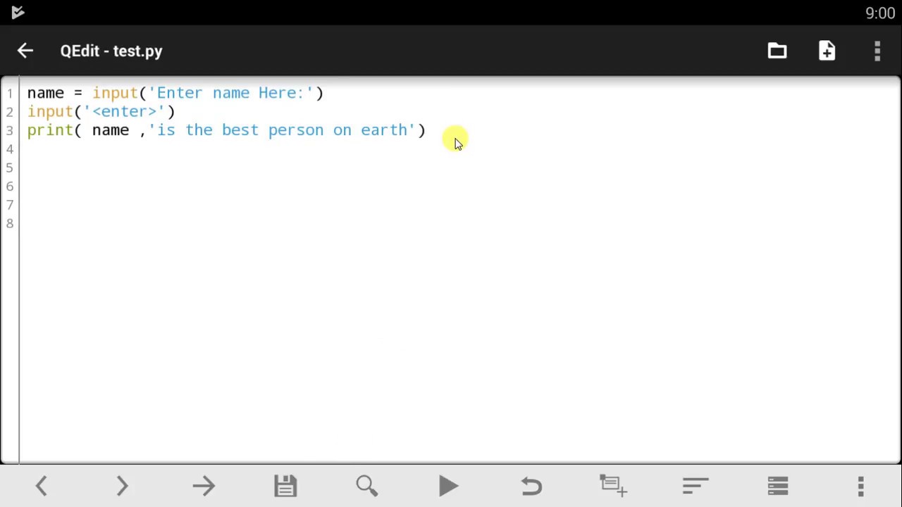 Qpython Tutorial 10 User Input Youtube